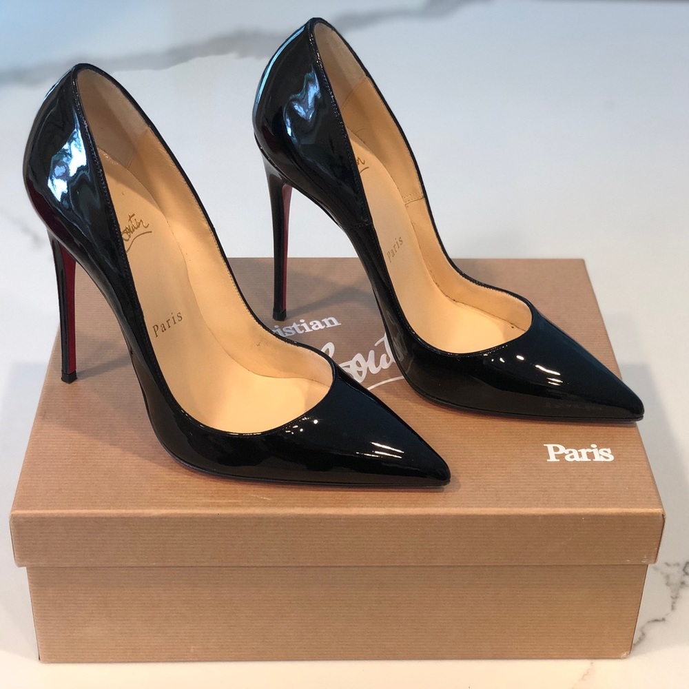 Christian Louboutin So Kate 120 Leather Pumps - Gem